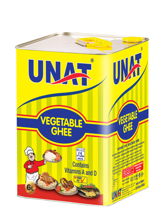 6 L Tin Can - Vegetable Ghee (Kitchen Type) - Unat Oil and Foods ...